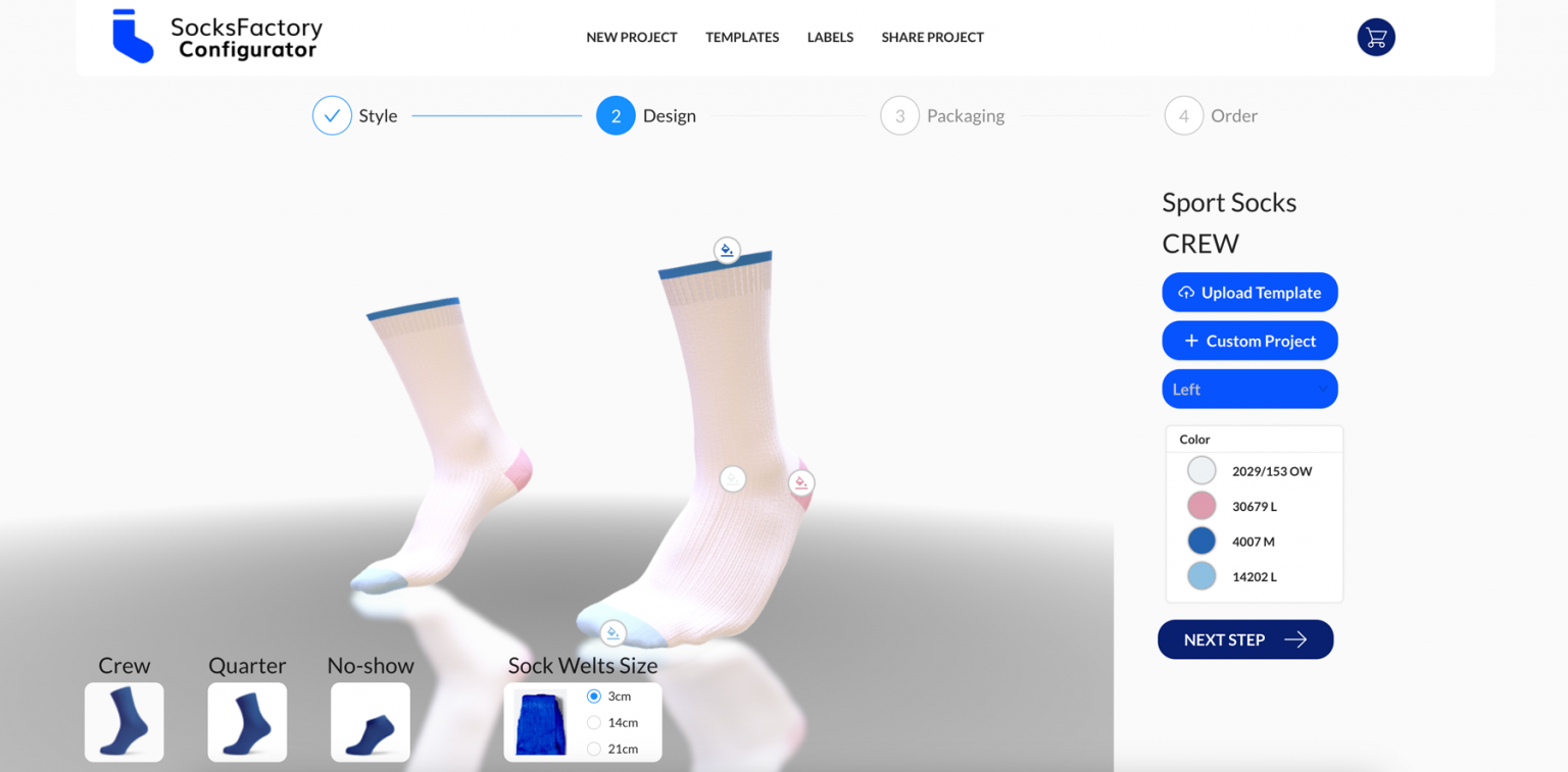 CASE STUDY: Design Your Own Socks in 3D - 3D Product Configurator ...
