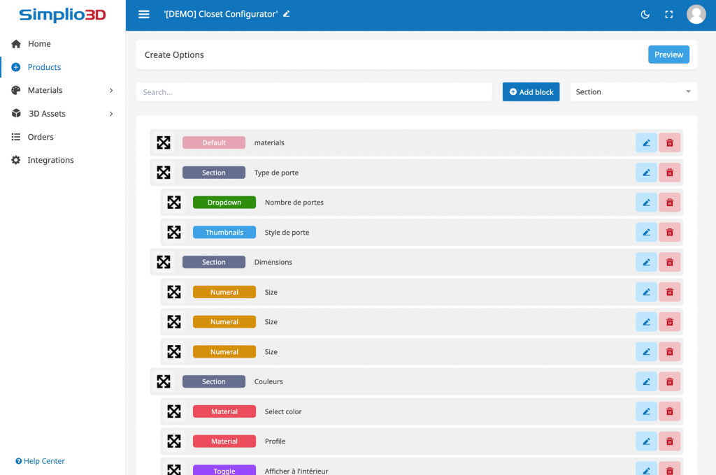 Online 3D Closet Design Software - Simplio3D