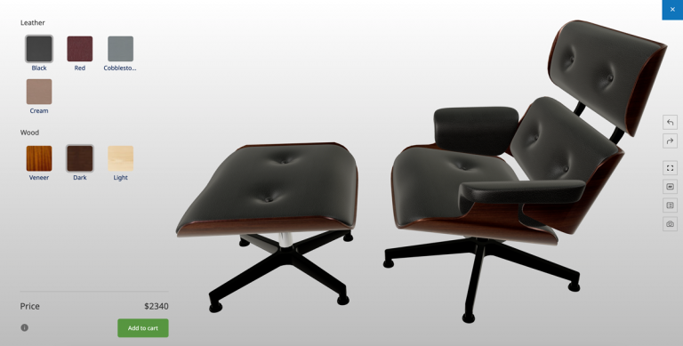 3D Chair Configurator Software - Simplio3D