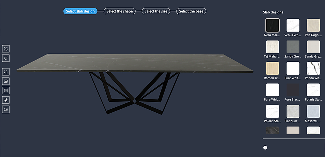 CASE STUDY: Iberica Stone Table Configurator - 3D Product Configurator - Simplio3D Takes ...